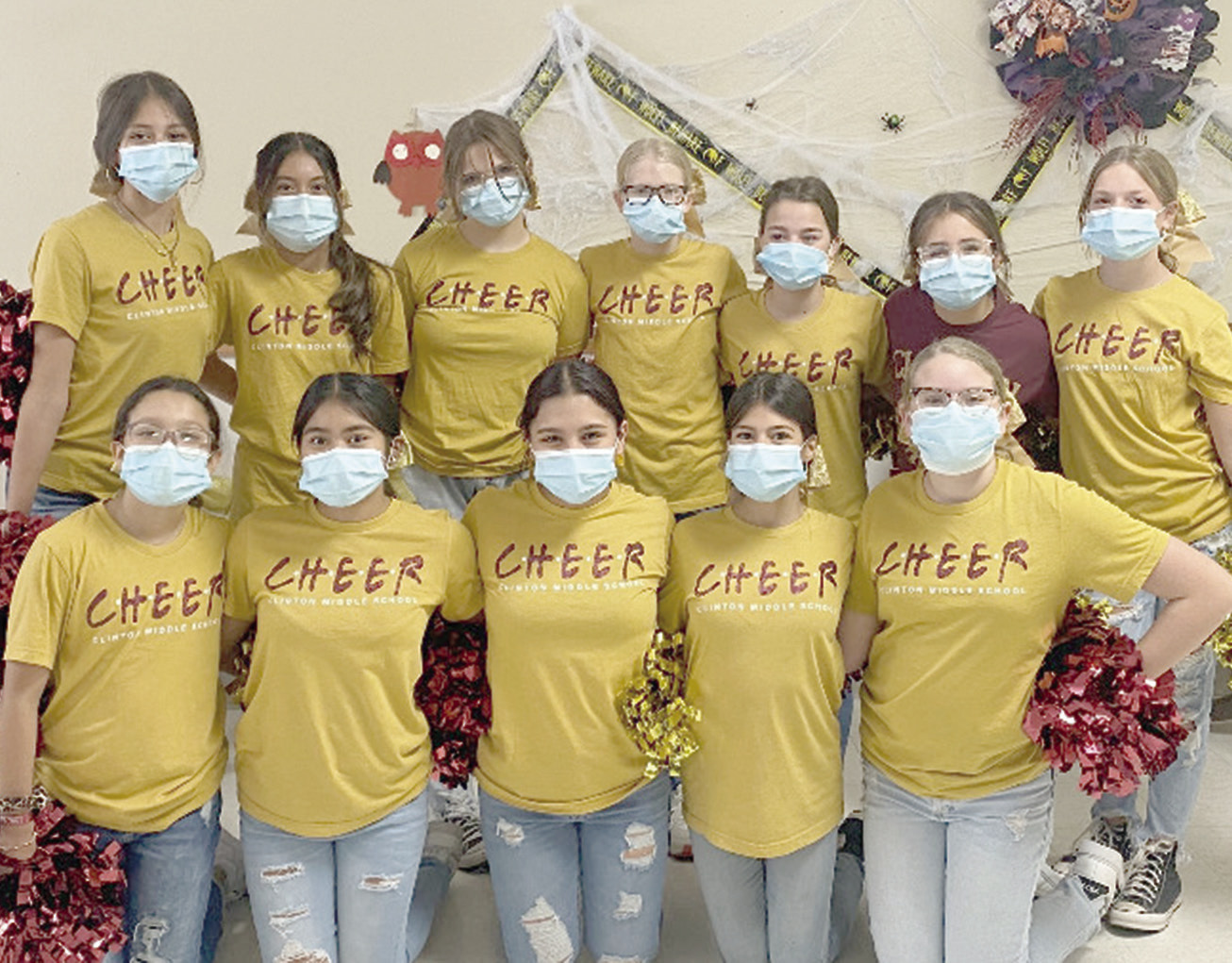 The Clinton Middle School Cheer team | Clinton Daily News